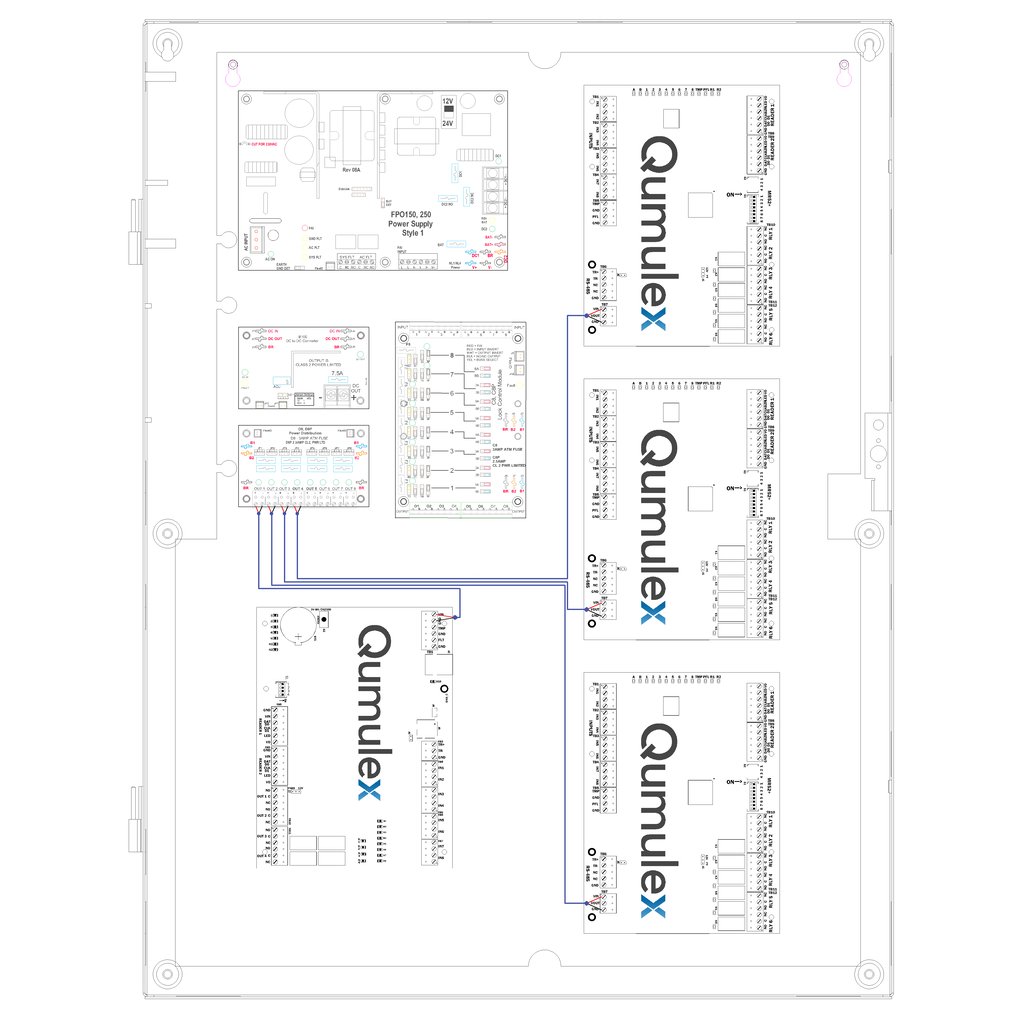 Unified Door Kit Wiring 8 Door Kit QXEP-DKUF-08DR-1502-MR52-U